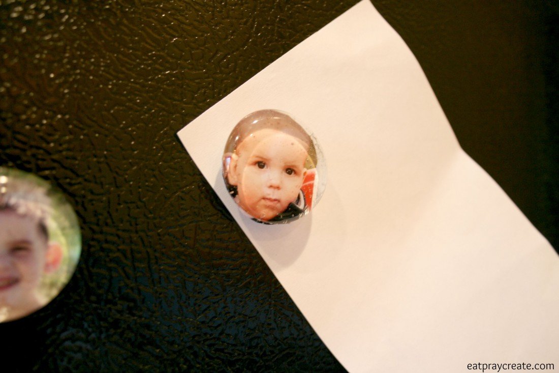 DIY Photo Fridge Magnets